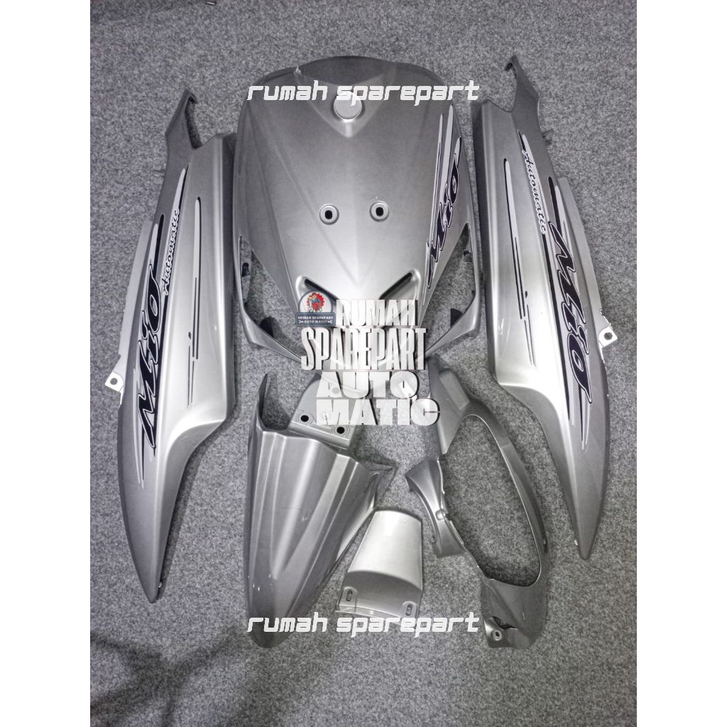 Jual Cover Full Body halus yamaha mio sporty warna silver striping rare ...