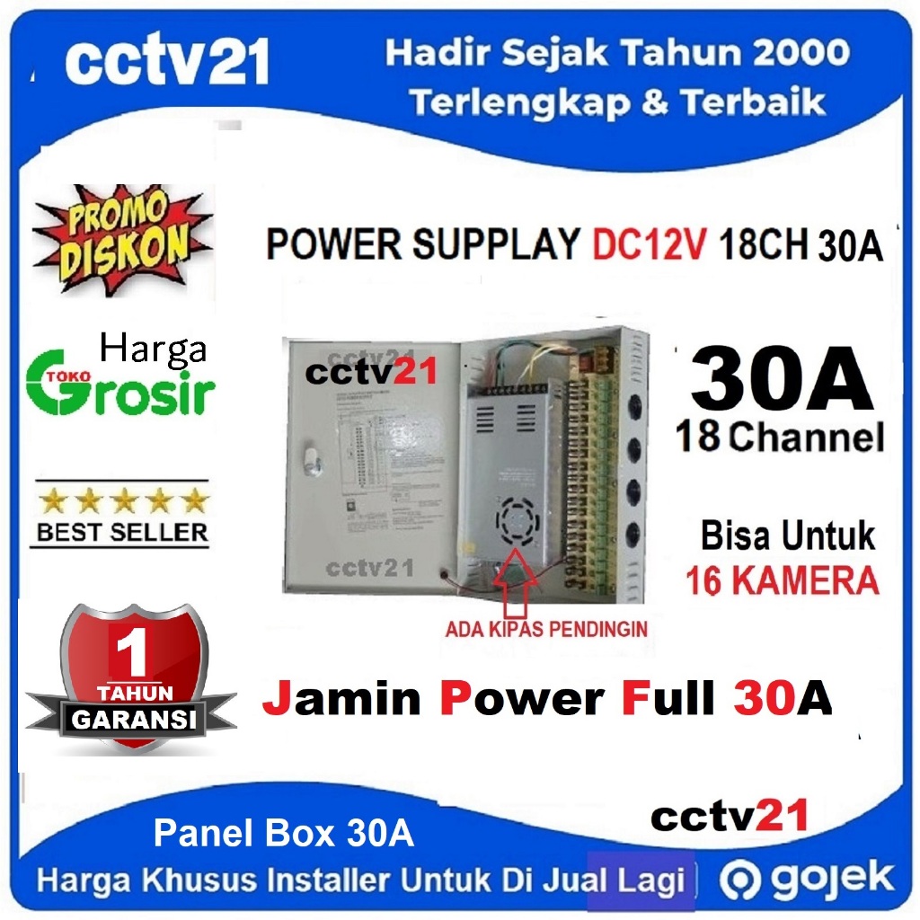 Jual Power Supply / PSU / Panel Box / Adaptor Switching /18 Port ...