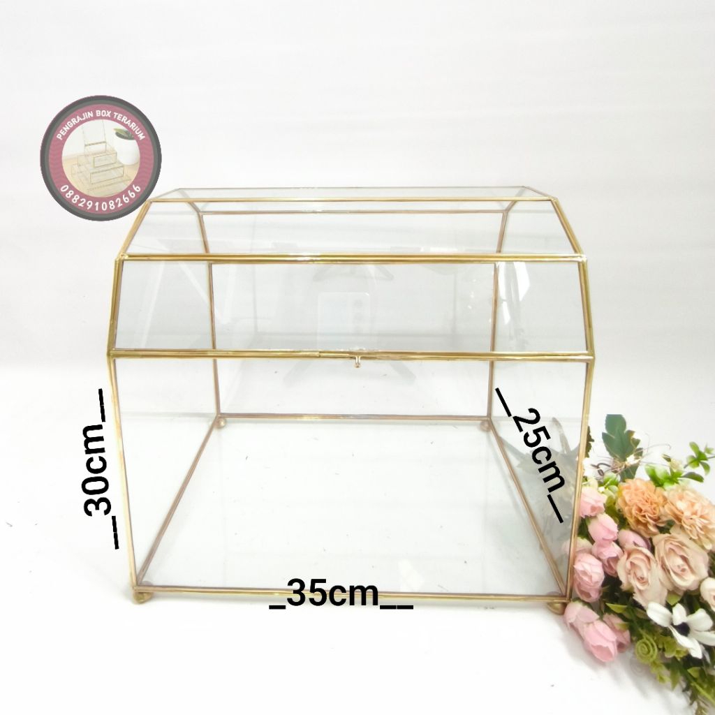 Jual Box Hantaran Custom Kaca Gold | Hantaran Lamaran Mewah Kekinian ...