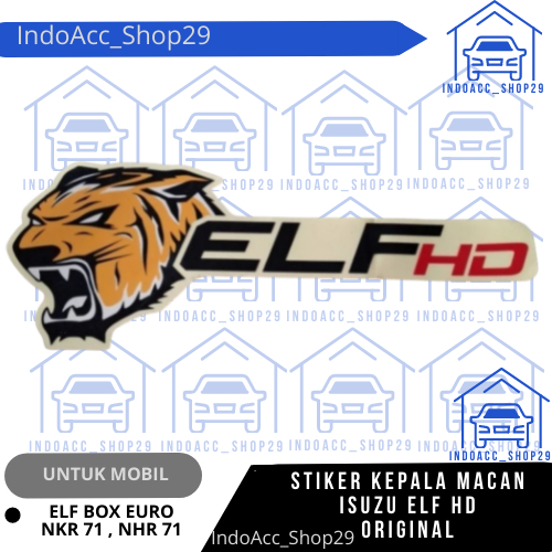 Jual Stiker Kepala MACAN Mobil Isuzu ELF HD Original | Shopee Indonesia