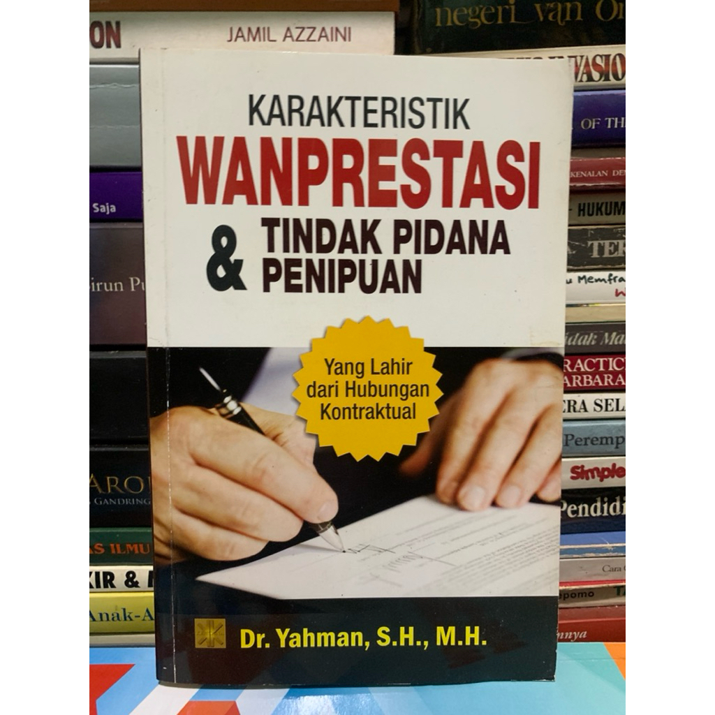 Jual Karakteristik wanprestasi dan rindak pidana penipuan yang lahi ...