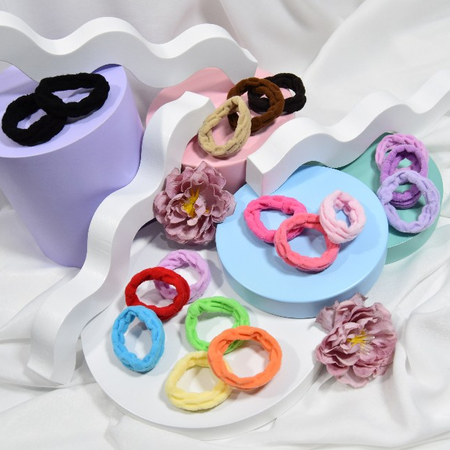 Jual Karet Rambut Wanita & Anak Warna Warni Isi 40 Kecil – Ikat Rambut ...