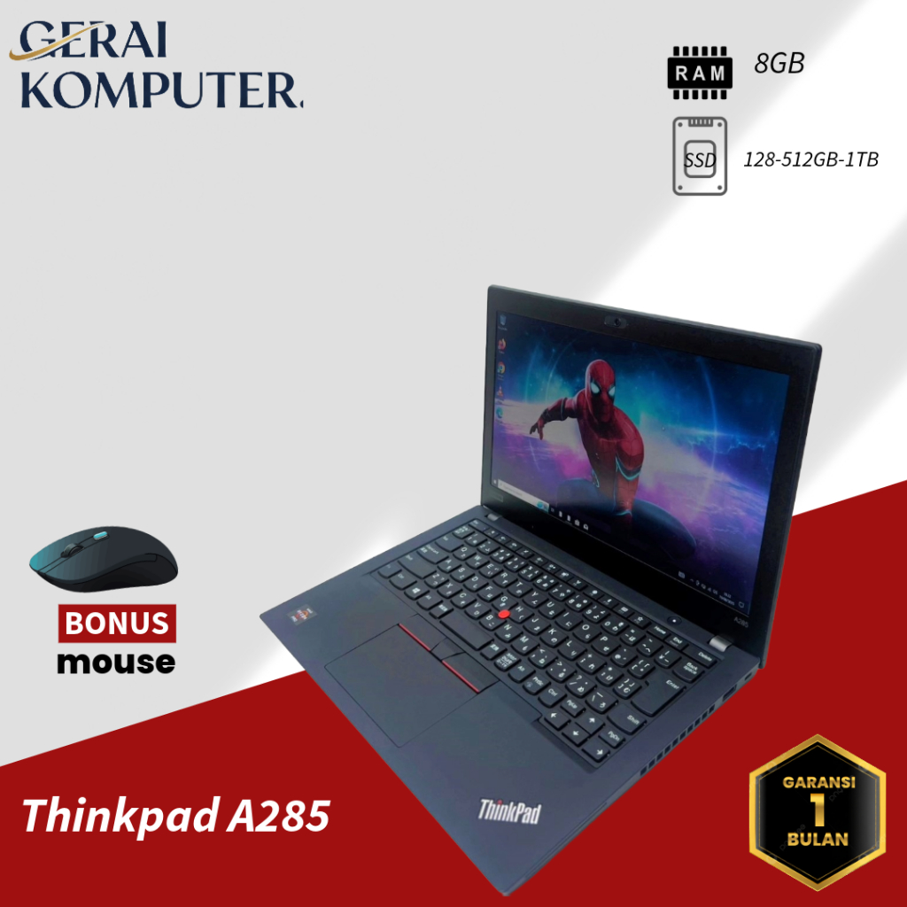 Jual Lenovo Thinkpad A285 Ryzen 5 Pro Ram 8GB SSD 512GB l A285 Ryzen 5 ...