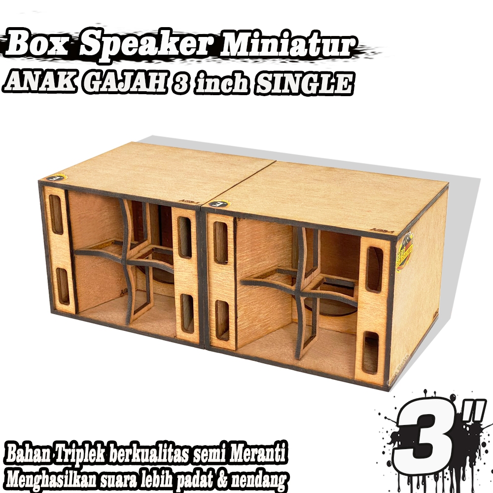 Jual Box Speaker Miniatur Anak Gajah 3 Inch Single | Shopee Indonesia