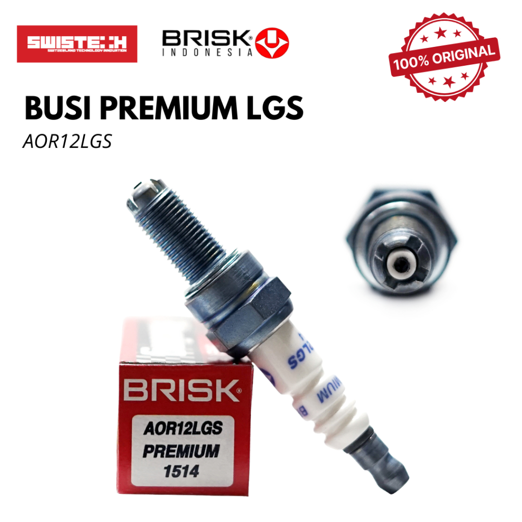 Jual BUSI MOTOR BRISK PREMIUM LGS AOR12LGS | Shopee Indonesia