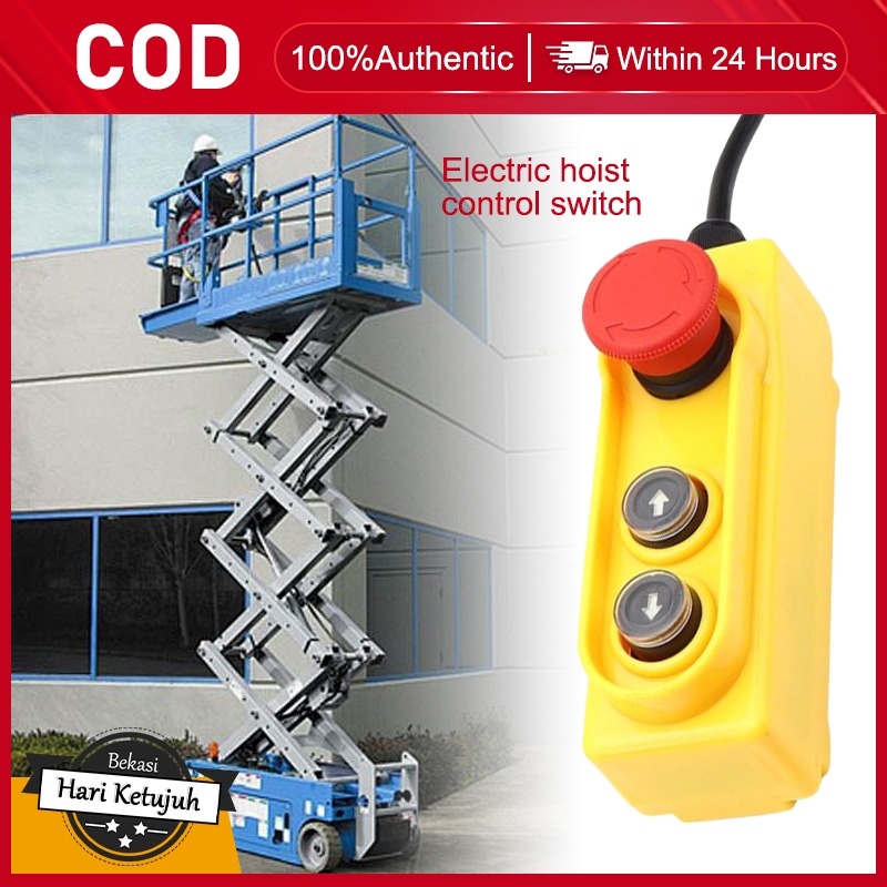 Jual Push Button Remote Control Emergency Stop Mini Hoist Emergency ...