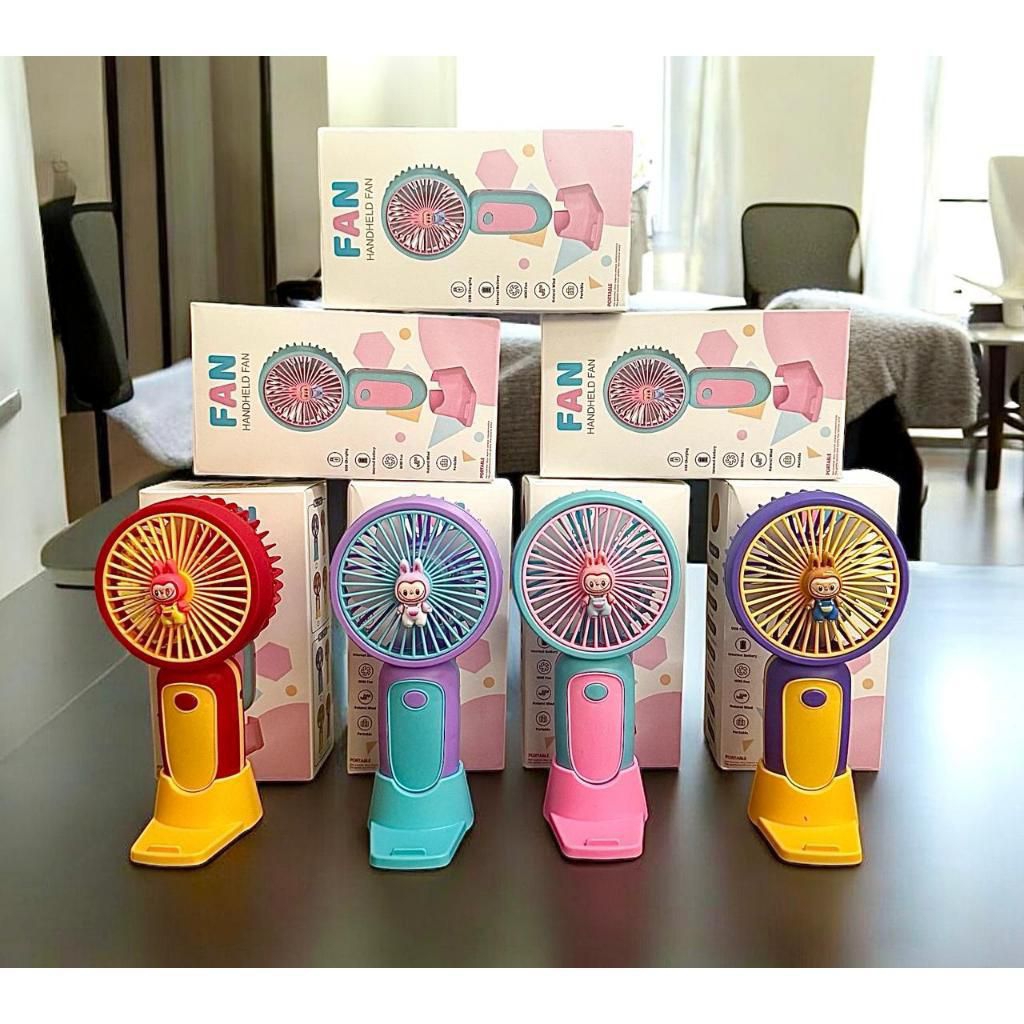 Jual Kipas angin LABUBU Portable Lucu Warna Pastel Fan Mini Praktis ...