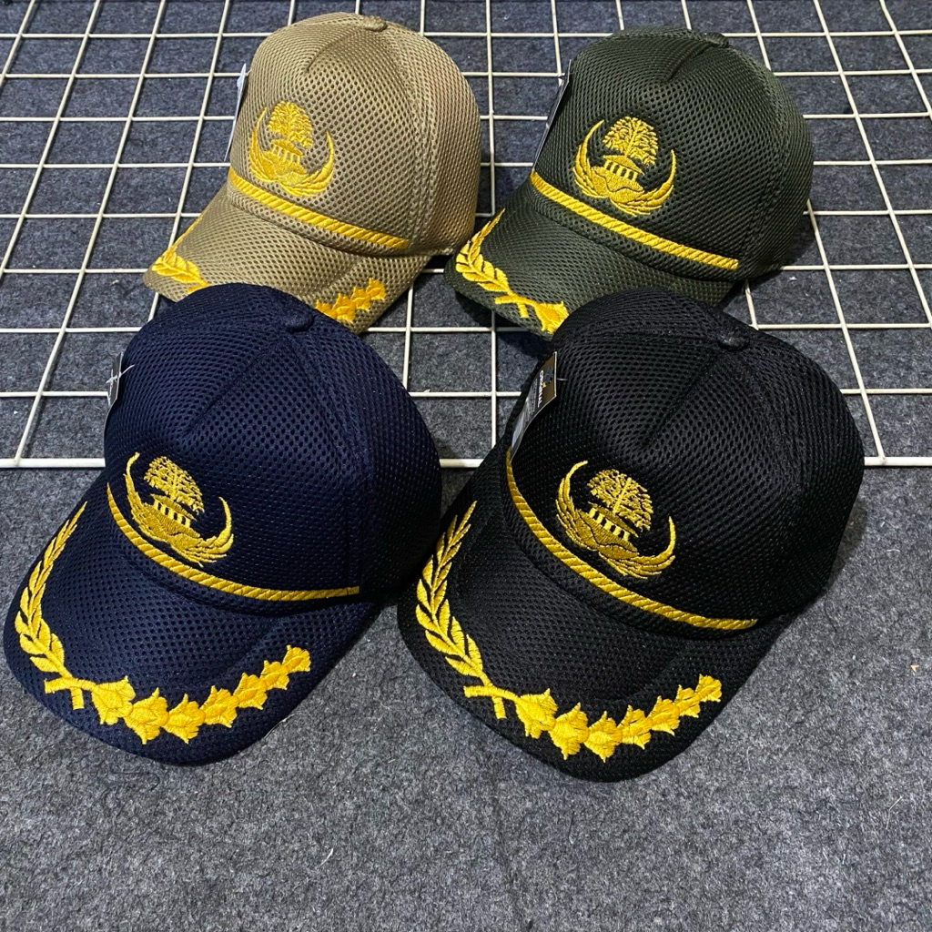 Jual topi korpri abdi negara dinas pria wanita topi asn topi kantor ...