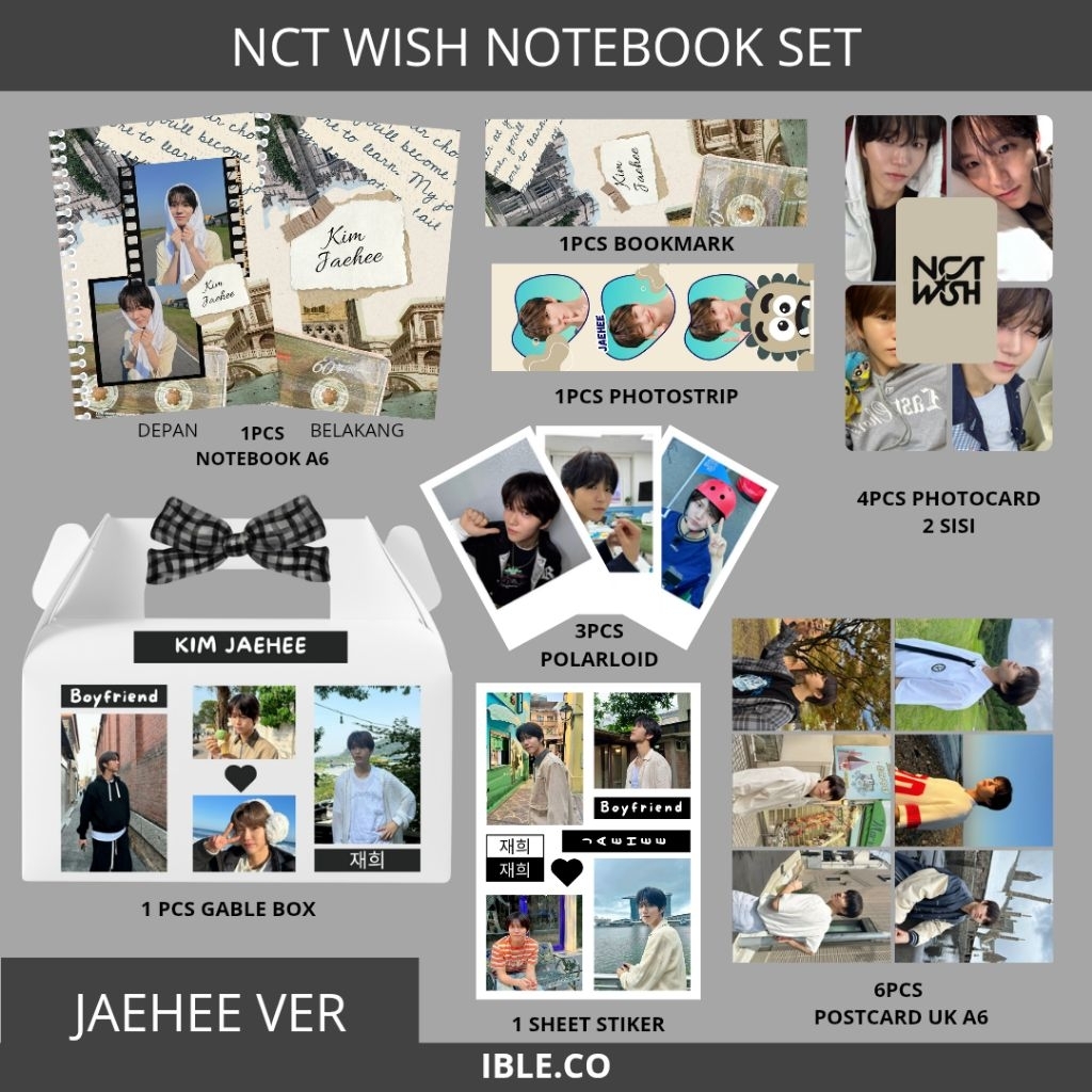Jual Iblee - Kpop Notebook Set Nct Wish/ Notebook A6 Polos Kpop Nct ...