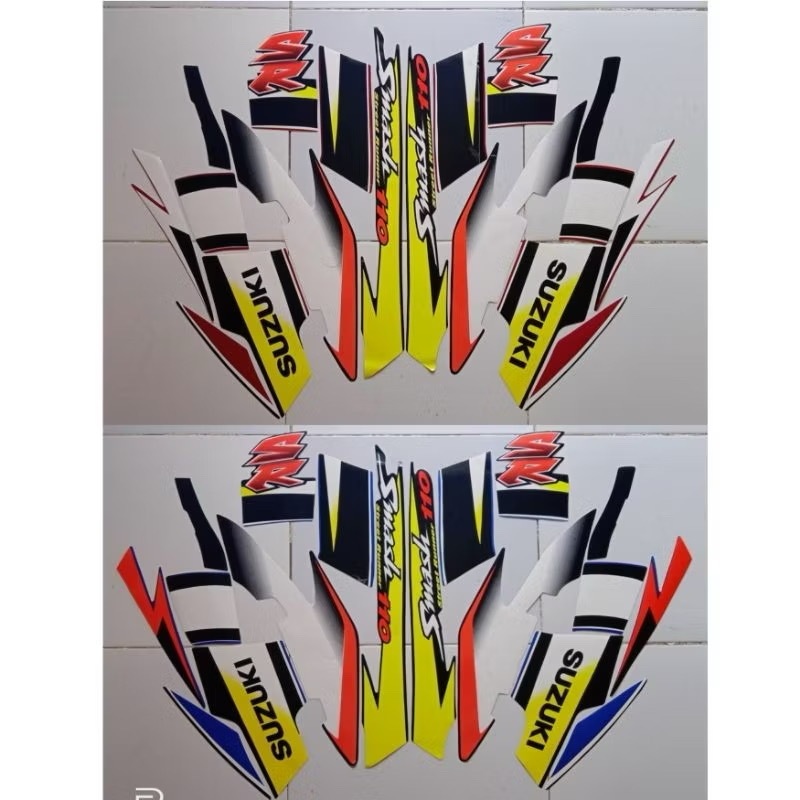 Jual stiker striping suzuki smash sr 2005 lis body berkualitas fullset ...