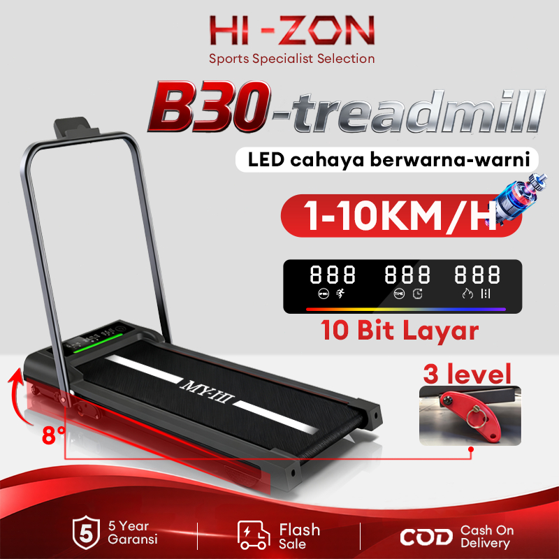 Jual 【HI-ZON】Treadmill / MY-HI / alat olahraga di rumah/ treadmill ...