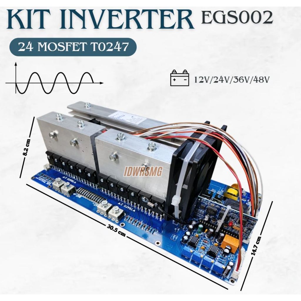 Jual Kit Inverter Egs002 24 Mosfet To247 Mosfet Body Besar / Modul ...