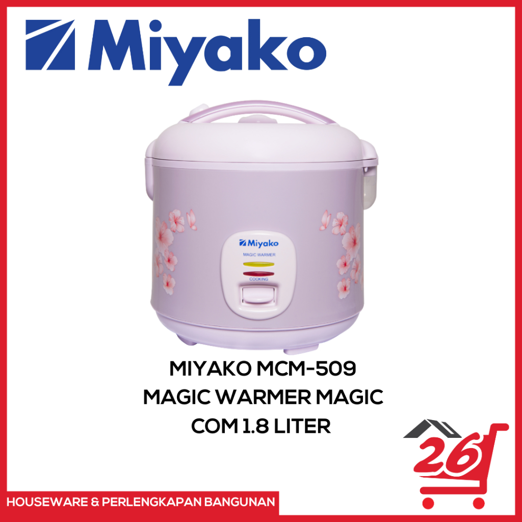 Jual MIYAKO Magic Com Magic Warmer Plus MCM-509 - Rice Cooker - 1,8 ...
