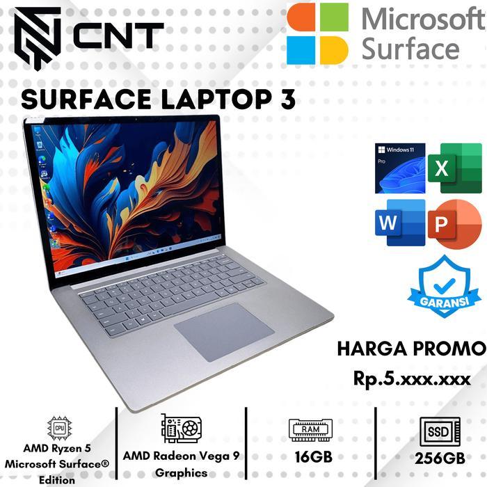 Jual Laptop Microsoft Surface Laptop 3 Ryzen 5 (16/256GB) Touchscreen ...