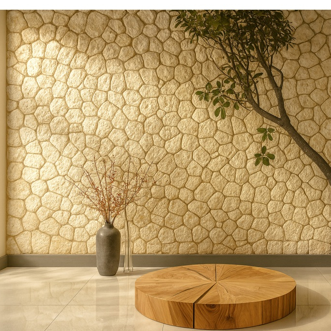 Jual 1 m2 Batu Limestone Hiasan Dinding Per 1 Meter isi 3 karung Rata ...