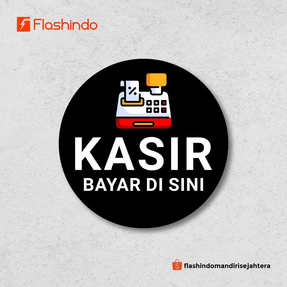 Jual Signboard Akrilik Tulisan Kasir Bayar Disini || Sign Papan ...