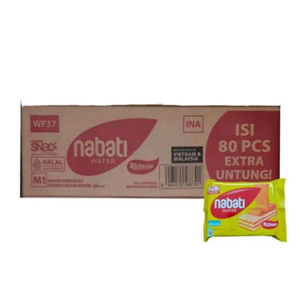 Jual Wafer Nabati 1 Dus/ isi 80pcs Extra Untung Exp 2026 PROMO PAYDAY ...
