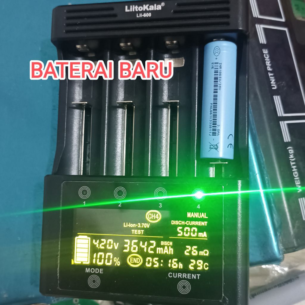 Jual EVE 35V BATTERY 3500 3C 10A 3500mAh BATERAI LI-ION LITHIUM ...