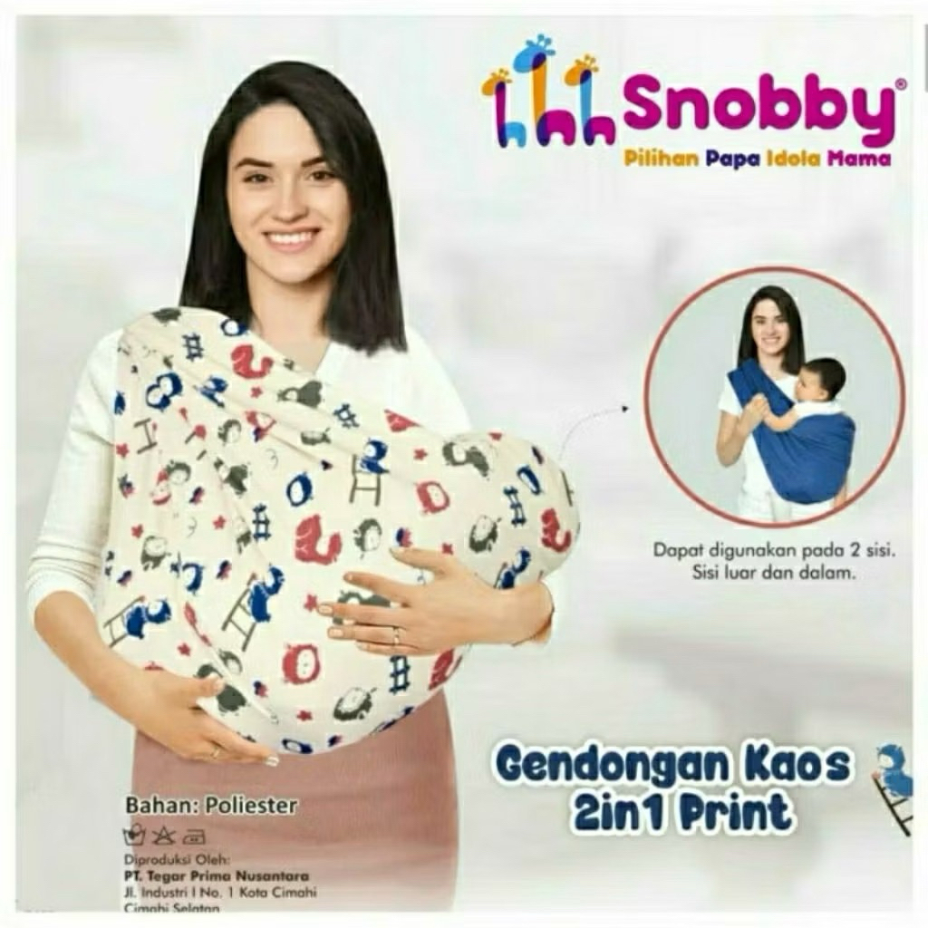 Jual Gendongan Kaos (Geos) SNOBBY 2 in 1 / Saveri Bolak Balik Polos ...