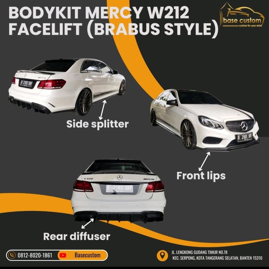 Jual Bodykit Mercy W212 / Mercy W-212 facelift untuk bumper standar ...
