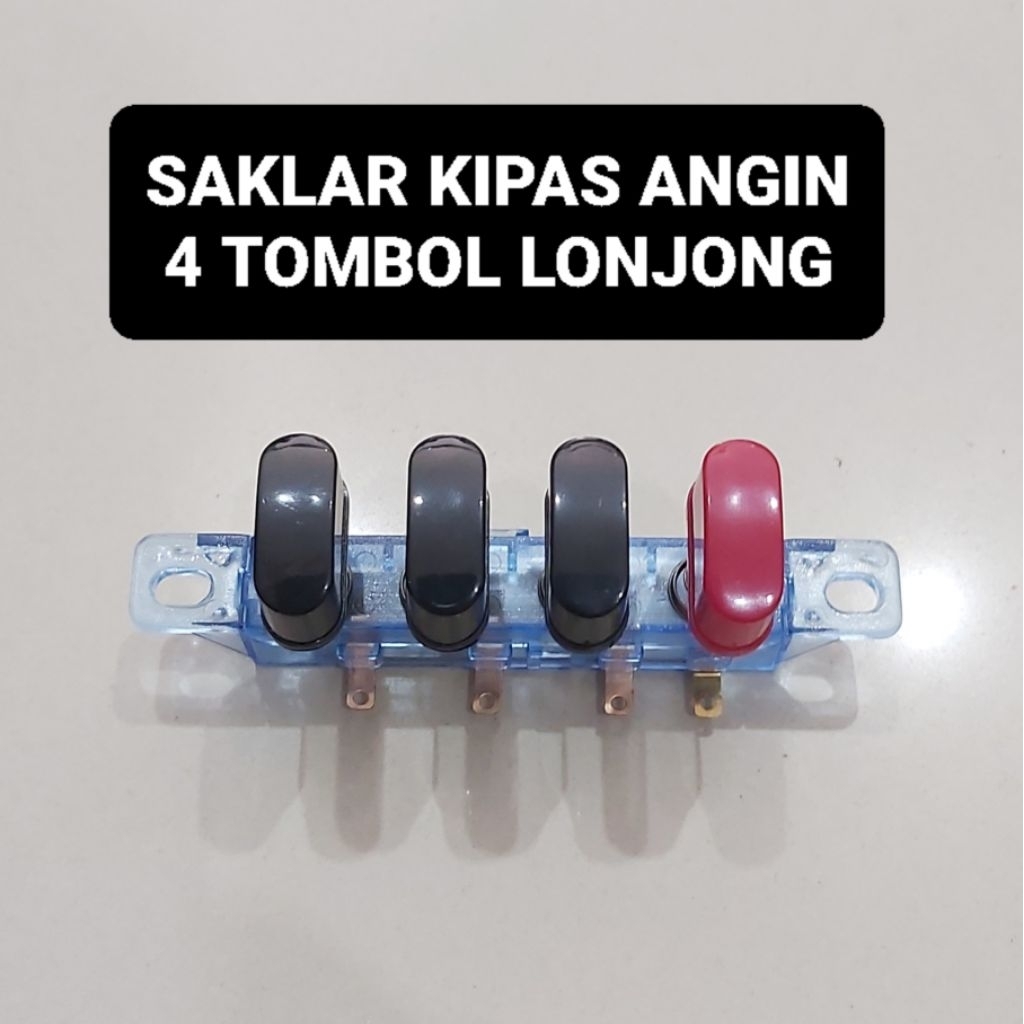 Jual Saklar Kipas Angin Universal 4 Tombol 3 Kecepatan Speed | Shopee ...
