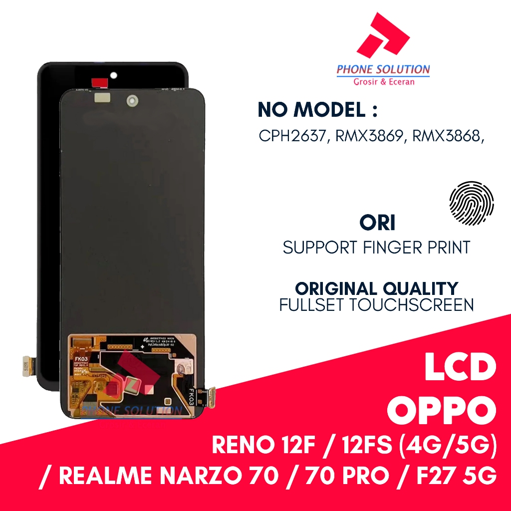 Jual LCD Oppo Reno 12F / 12FS (4G/5G) / Realme Narzo 70 / 70 PRO/ F27 ...
