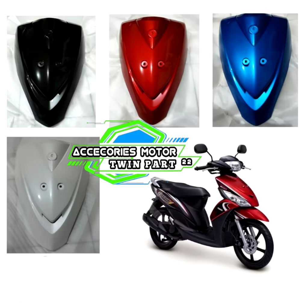 Jual Panel Dasi Dada depan Yama Mio J Hitam Merah Maroon Putih Biru ...