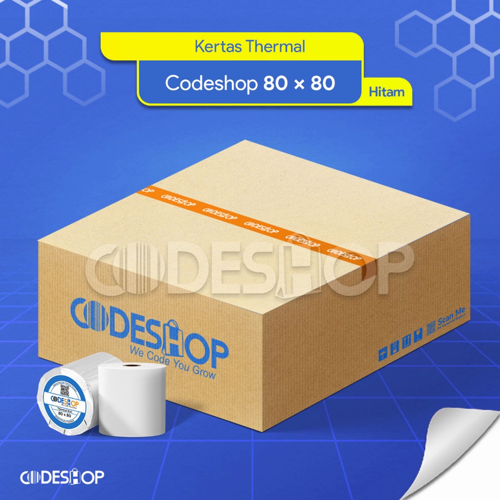 Jual ( 1 DUS ) PAPER THERMAL 80x80 MM - 80MM - 80x80MM JIFAX | Shopee ...