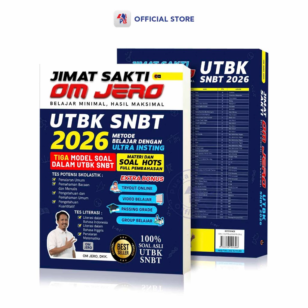 Jual Buku UTBK SNBT 2026 / Jimat Sakti Om Jero UTBK SNBT 2026 / 100% Soal Asli UTBK SNBT / KAWAH ...
