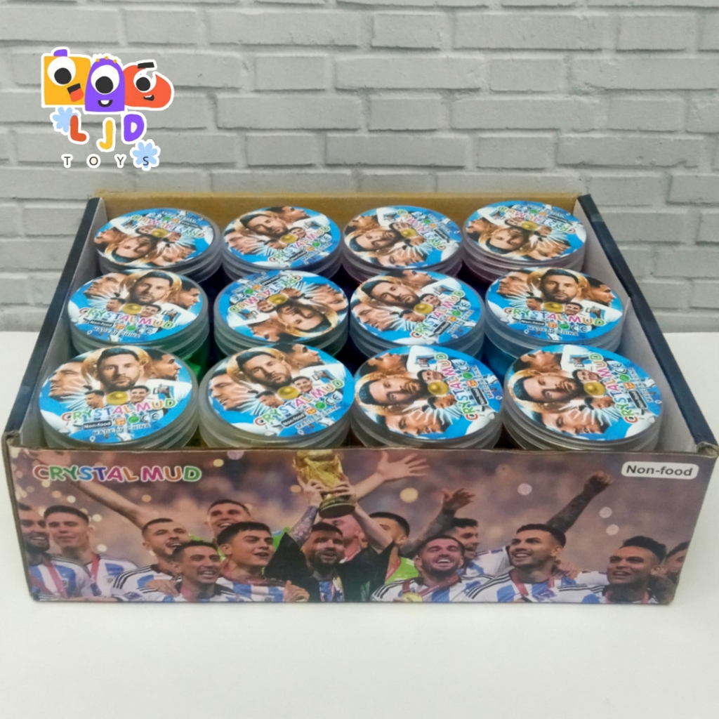 Jual Slime Botol Crystal Mud Bola Karakter Pemain Bola Cristiano ...