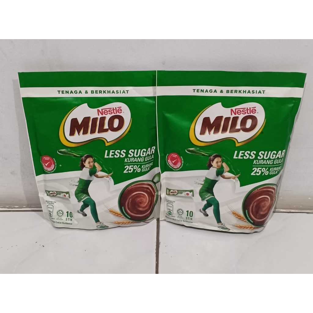 Jual MILO Activ-Go Less Sugar Bubuk Malt Coklat Malay | Shopee Indonesia
