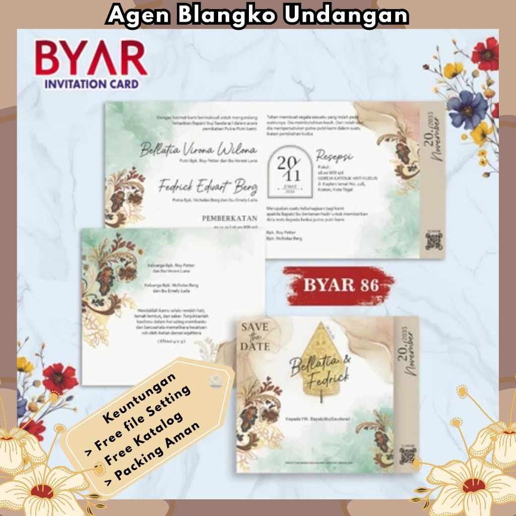 Jual Blangko Terbaru Byar 86 | Blangko Undangan | Blangko Kosong ...