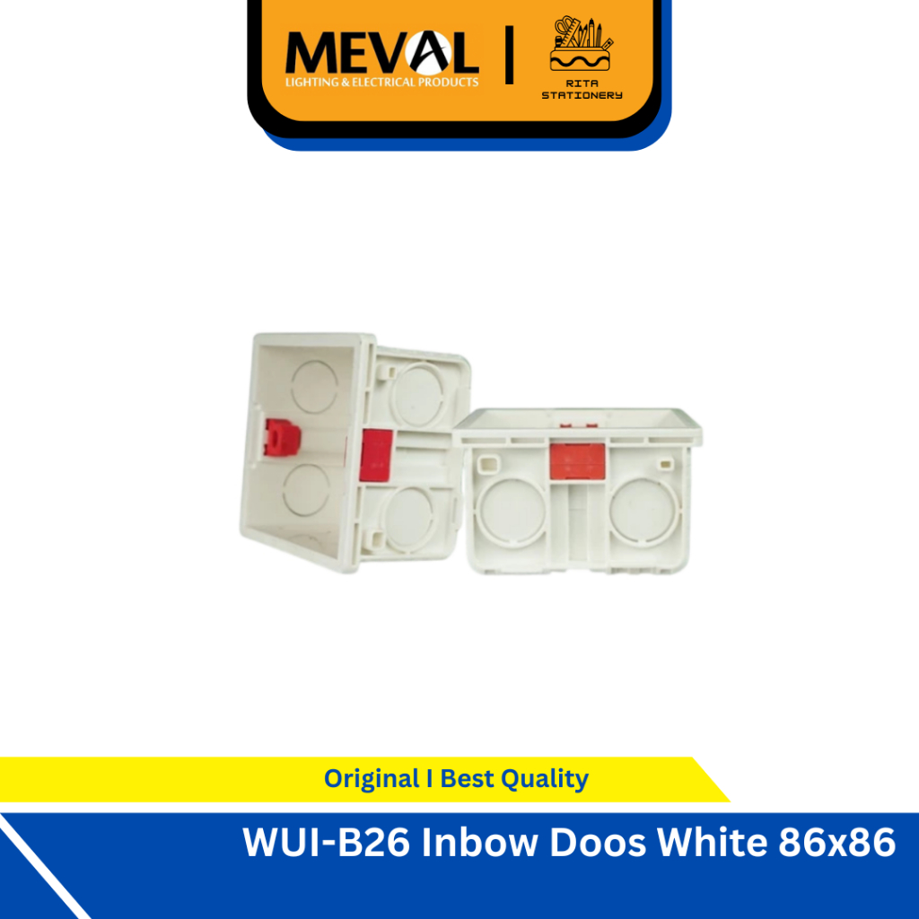 Jual WUI-B26 Inbow Doos Saklar tanam minimalis White 86x86 | Shopee ...