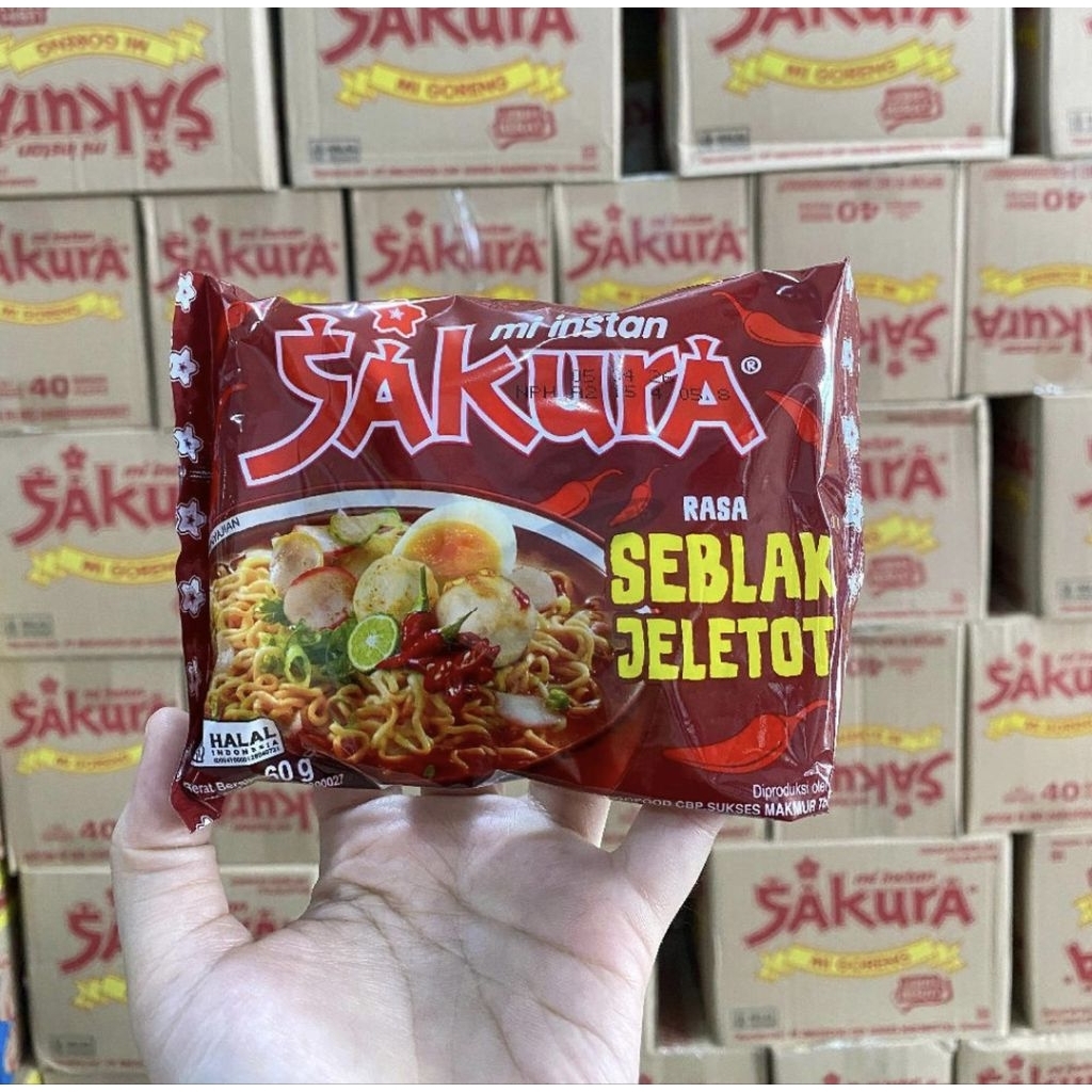 Jual Sakura Mie Instant Mie Goreng Rasa Original / Seblak Jeletot 60 ...