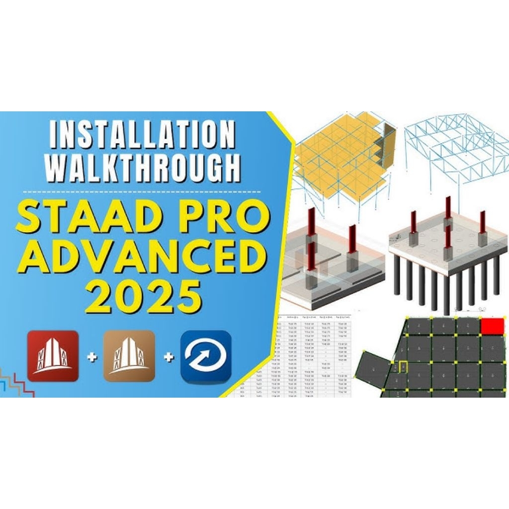 Jual StaadPro Advance 2025 | StaadFoundation|Staad RCDC full works ...