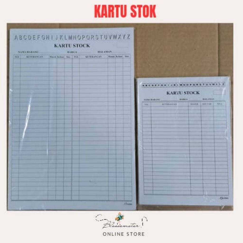 Jual KARTU STOCK CATATAN STOK PERSEDIAAN BARANG | Shopee Indonesia