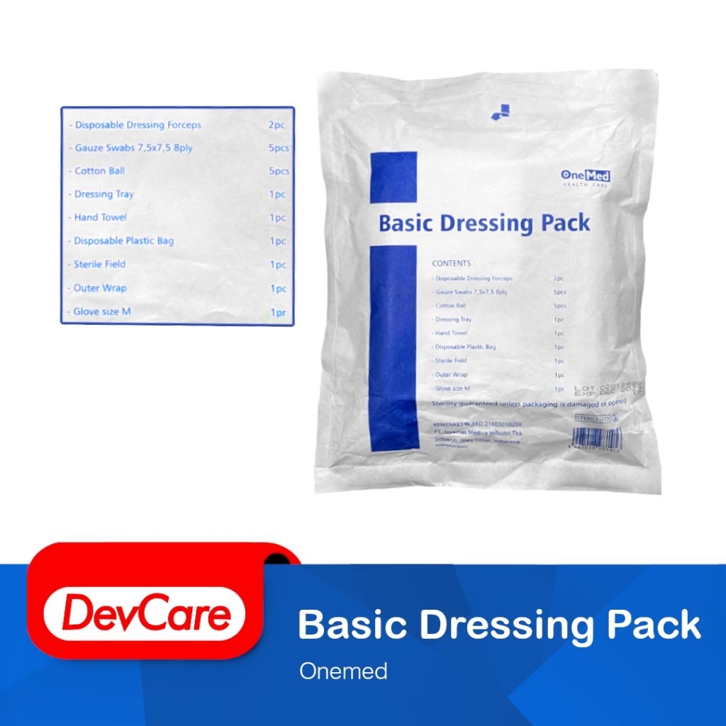 Jual ONEMED Rawat Luka Sekali Pakai Basic Dressing BD Set Disposable ...