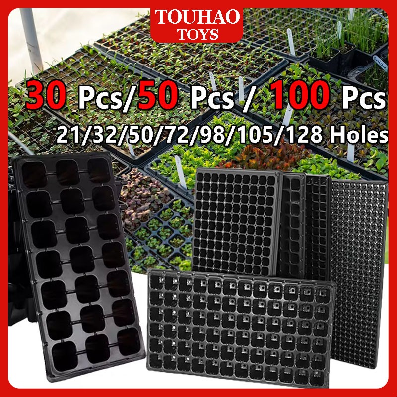 Jual 30/50/100 PCS Tray Semai / Seedling Pot / Pot Tray Semai Bibit ...
