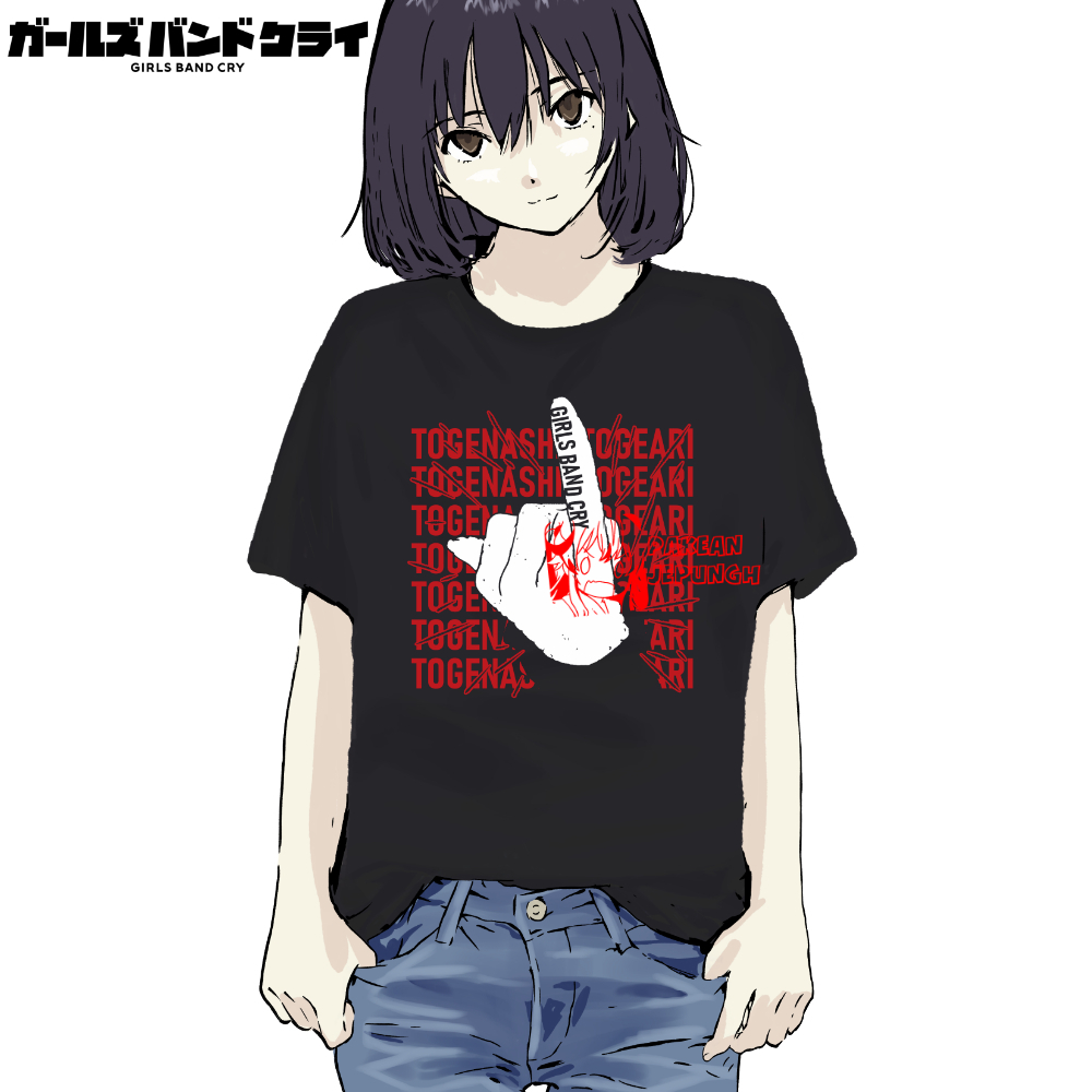 Jual Kaos Nina Iseri the middle finger! [Girls Band Cry] | Shopee Indonesia