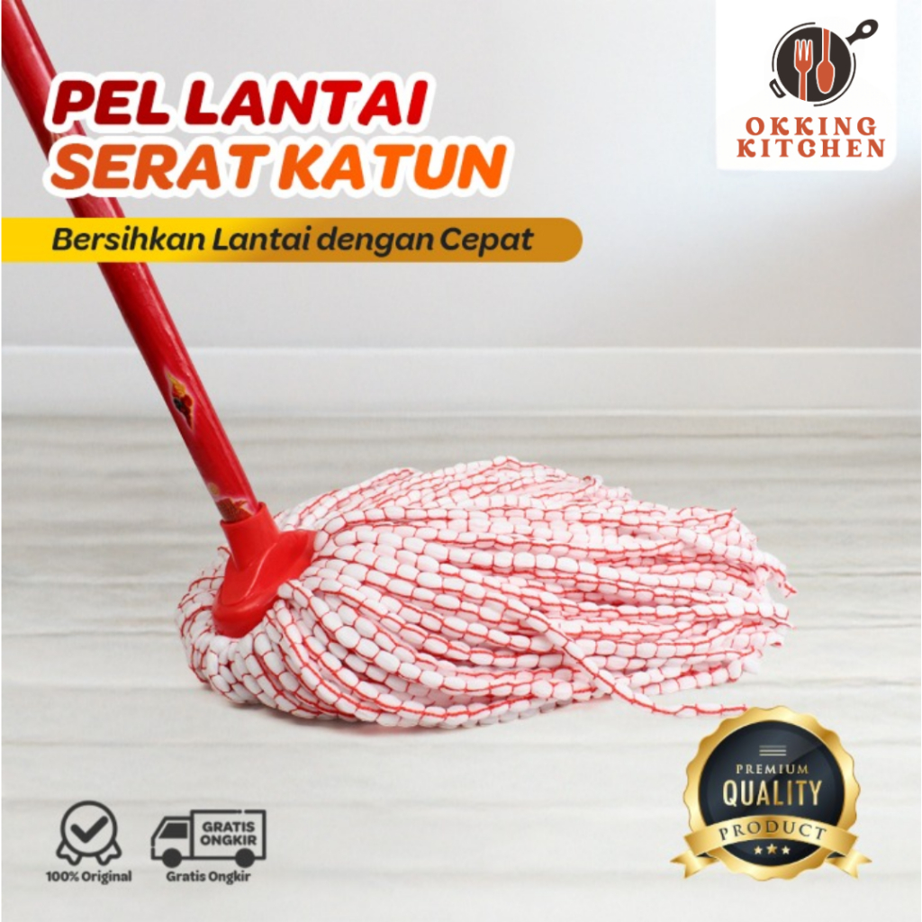 Jual Pel Lantai Serat Katun Alat Pel Lantai Penyerap Air Cepat ...