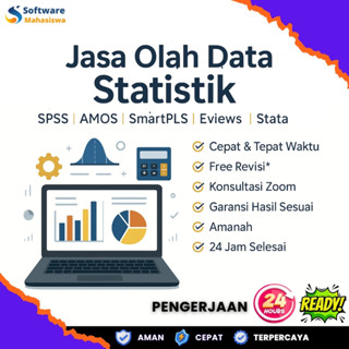 Jual UJI KUALITATIF & KUANTITATIF Olah Data: SPSS, LISREL, SmartPLS, AMOS, Eviews, WarpPLS, JASP ...