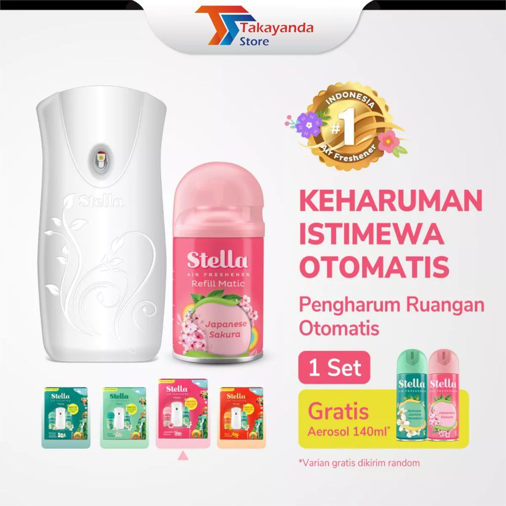 Jual Stella Matic Box Set Japanese Sakura - Pengharum Pewangi Ruangan ...