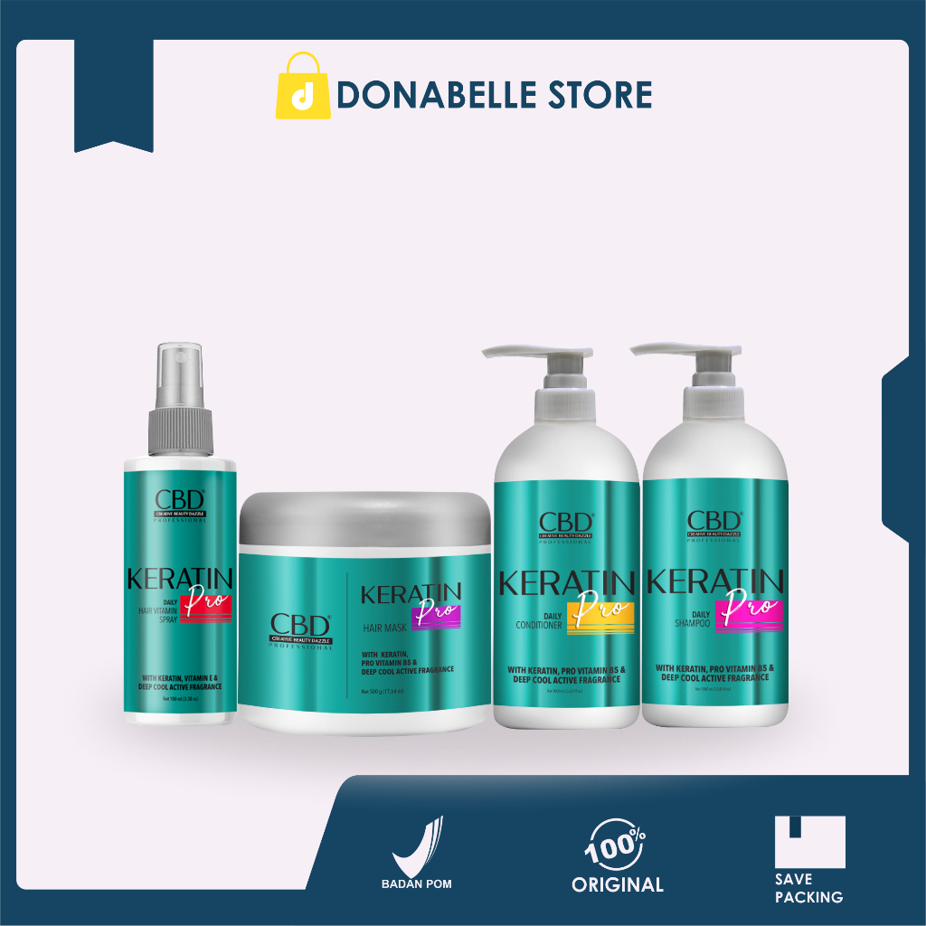 Jual CBD Keratin Daily Pro - Shampoo - Conditioner - Hair Mask 250gr ...