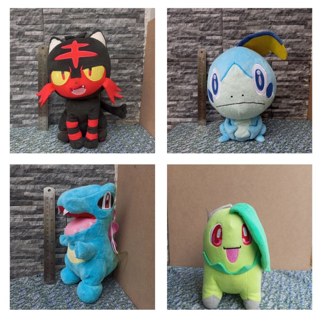 Jual BONEKA POKEMON ORIGINAL / LITTEN / SOBBLE / TOTODILE / CHIKORITA / PLUSH POKEMON | Shopee ...