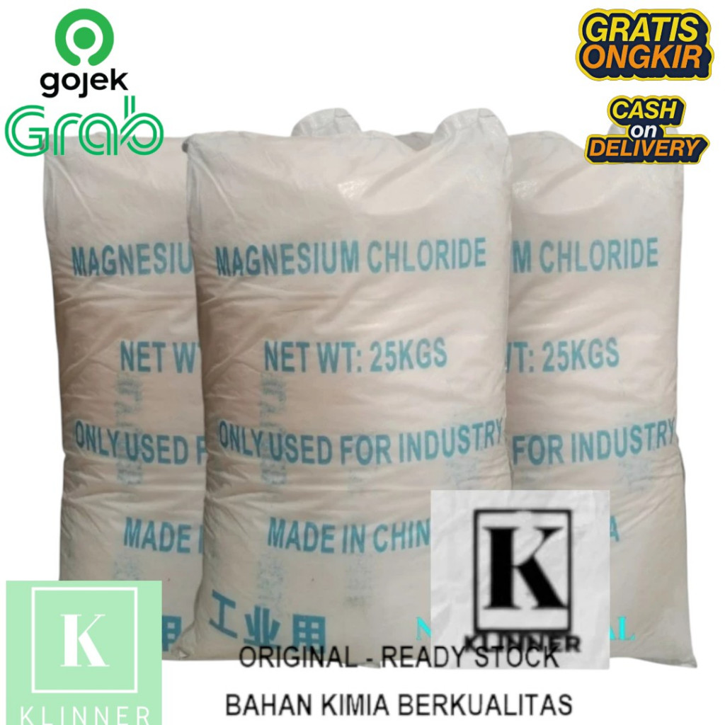Jual Magnesium Chloride 1 ZAK / Magnesium Klorida MgCl2 25 KG | Shopee ...