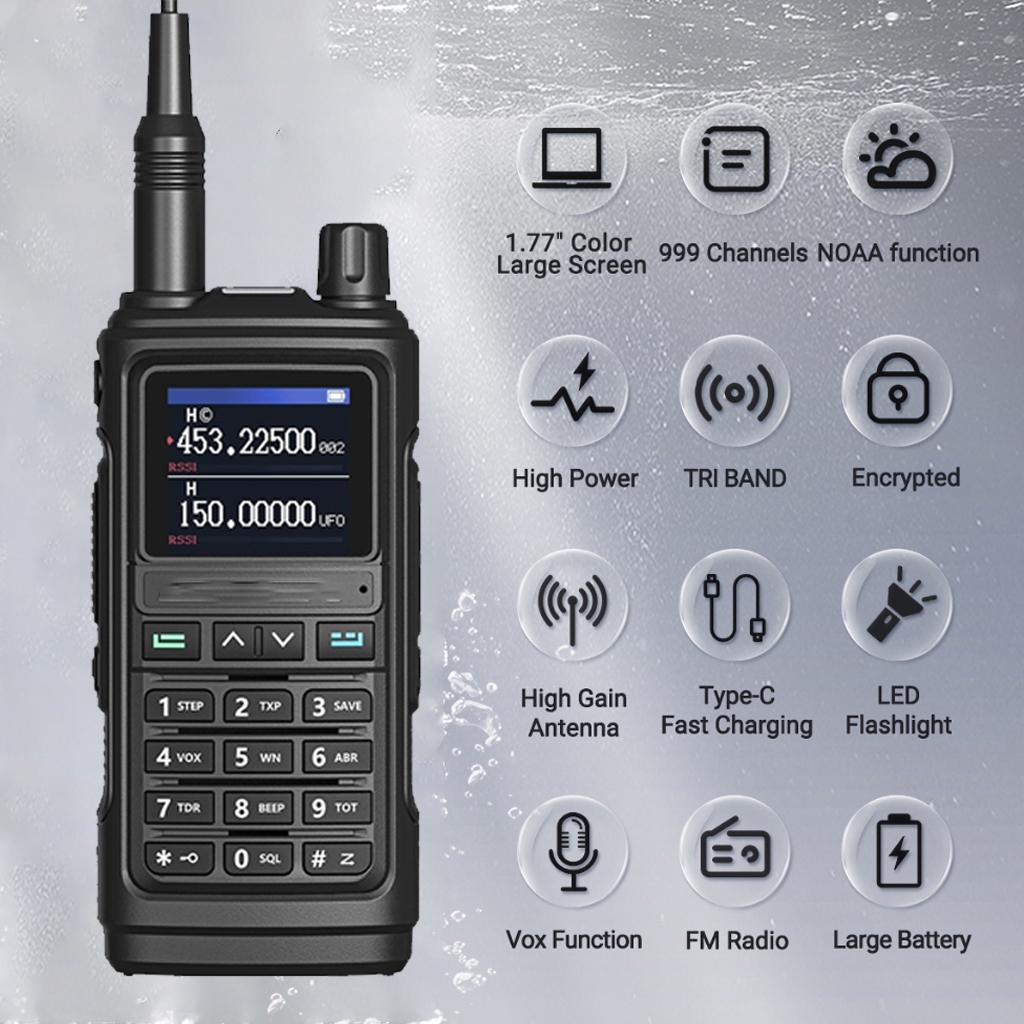 Jual HT Walkie Talkie kisaran panjang 10KM Transceiver Dual Band dua ...