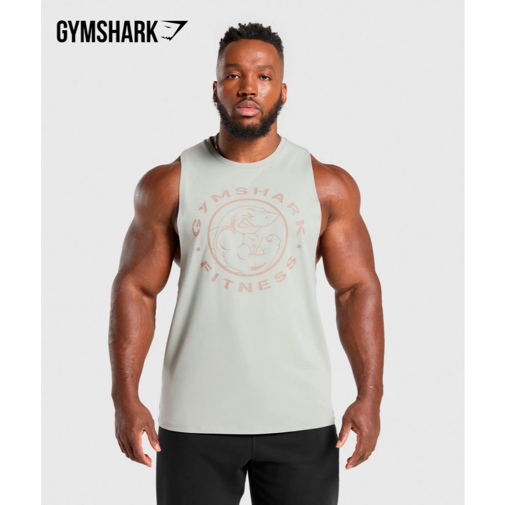 Jual Baju Fitness Pria GS Legacy Drop Arm Tank Slim fit Men's Sport Gym ...