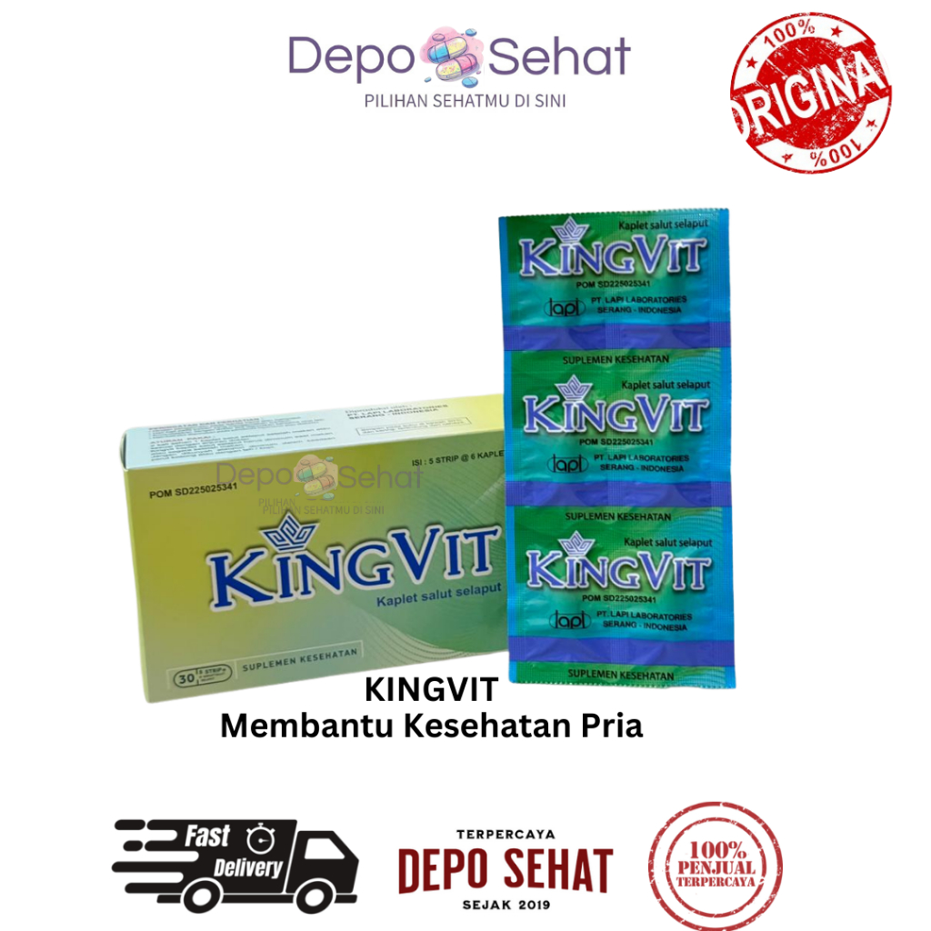 Jual KINGVIT PER BOX ISI 30 KAPLET | Shopee Indonesia