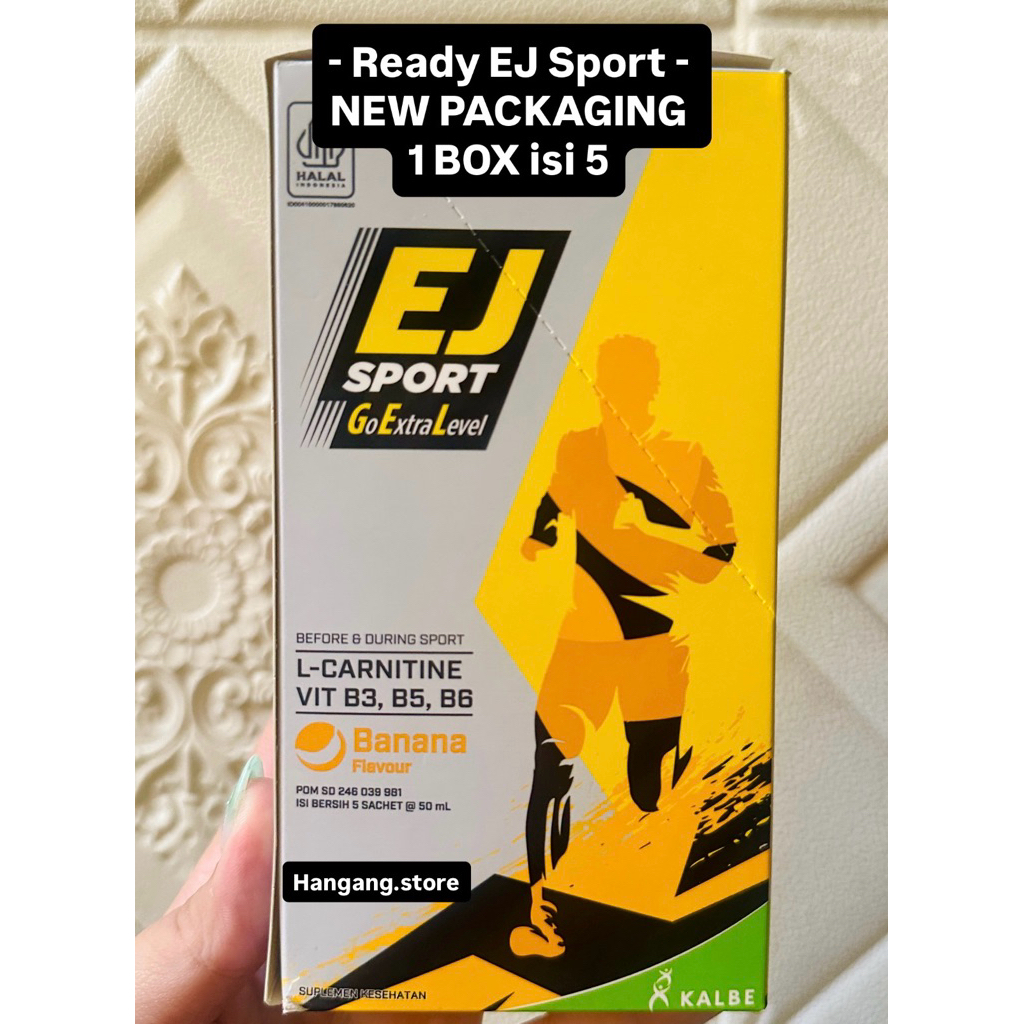 Jual [READY] NEW EJ Sport Gel New Kemasan Sachet - 1 Box isi 5 Sachets ...