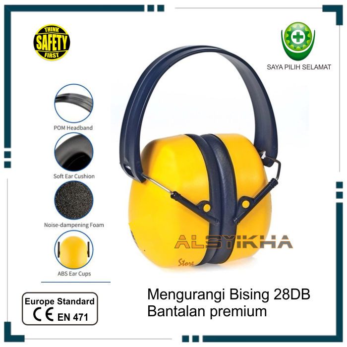 Jual Earmuff Safety Pro Series 28 dB Penutup Telinga Pelidung Anti ...